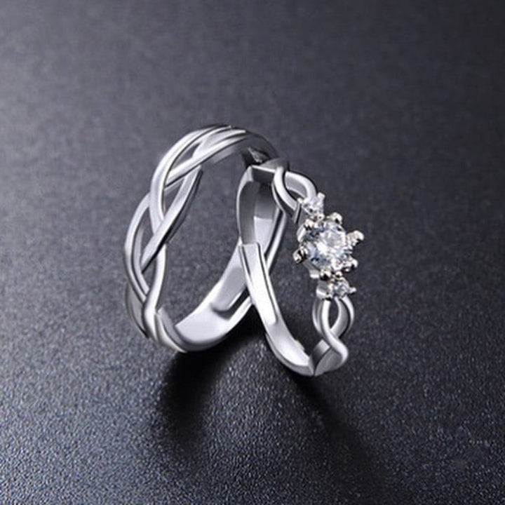 Buy Original Silver Couple Rings - 92 %Silver With Hallmark – Jewllery ...